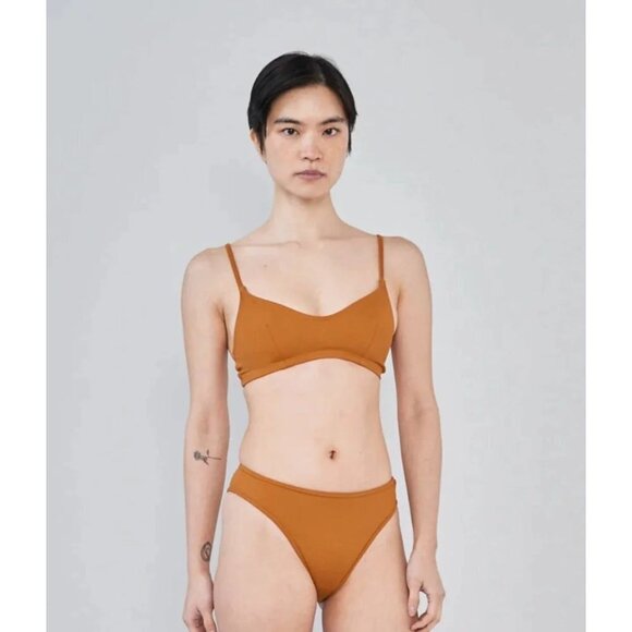 Nu Swim | Swim | Nu Swim Bikini Set Women Xxl Stas Top Carly High Cut Bottom Brown 2 Piece New ...